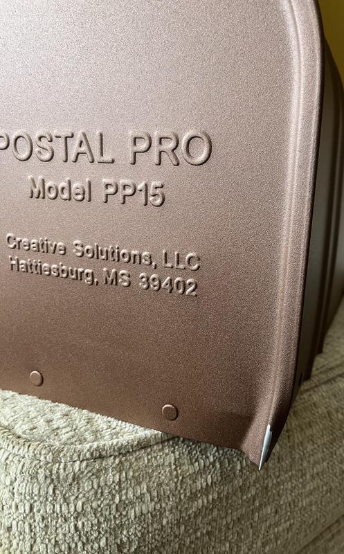 Postal Pro Post Mount Copper Metal Large Mailbox PP150SCP at Lowes.com
