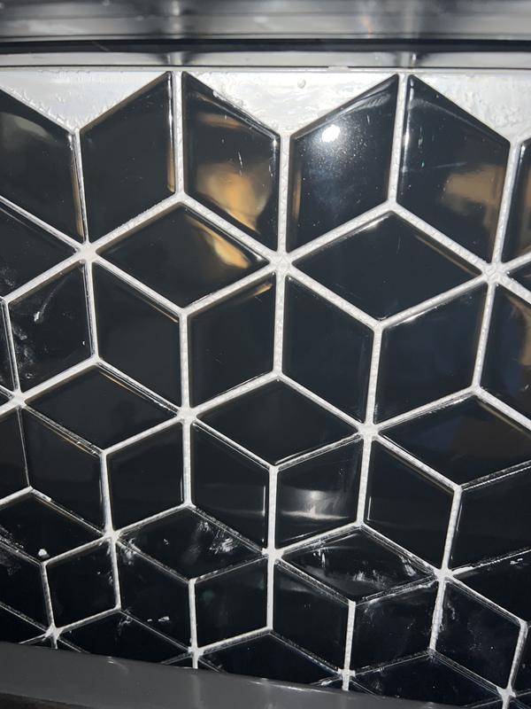 Affinity Tile Metro Rhombus Matte Grey 11-in x 12-in Matte Porcelain ...