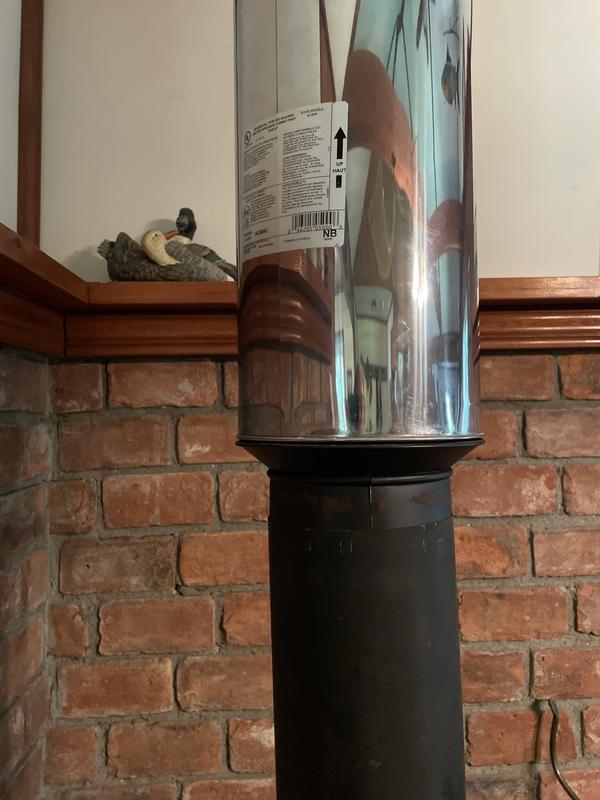 SuperVent 6-in x 6-in Stainless Steel Stainless Steel Stove Pipe ...