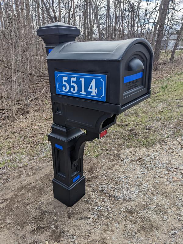 Step2 Post Mount Black Plastic Large Mailbox with Post 596599 at Lowes.com