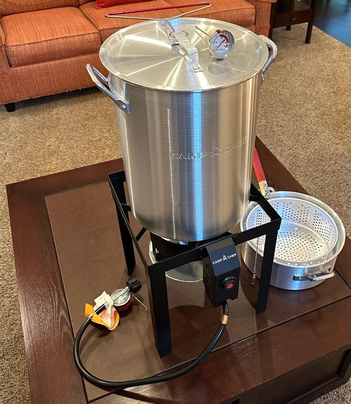 Camp Chef 30-qt Boil Pot and 10-qt Fry Pot with 1-Burner Propane ...