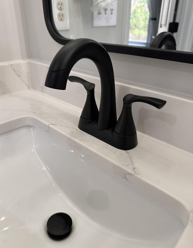 Delta Sandover Pulldown Spotshield Brushed Nickel Widespread 2-Handle WaterSense Pull-down ...