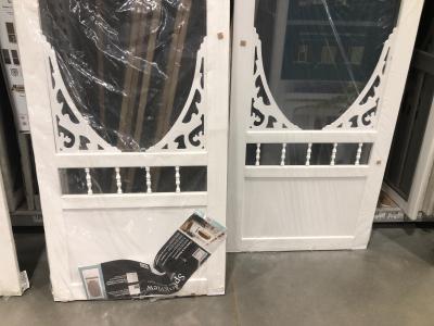 Screen Tight Springview Universal reversible Hinged Screen door 30-in x ...