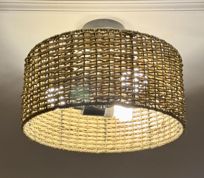 True Fine Jolene 3-Light 16-in Matte Black Led, Semi Flush Mount Light ...