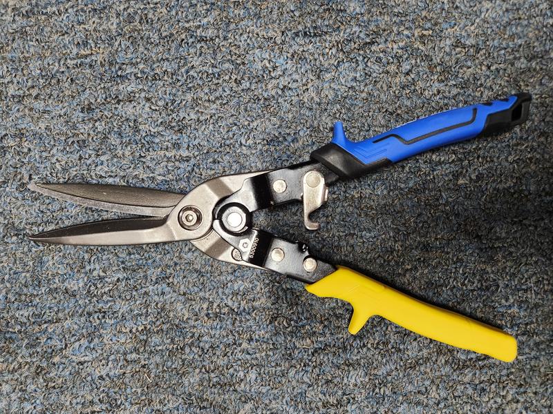 Kobalt 60Crv Straight Long Cut Snips 54369 at Lowes.com