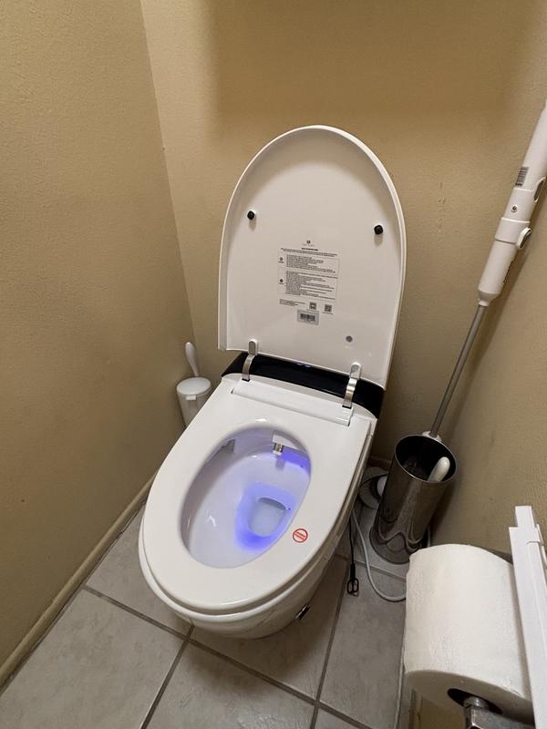 Los Flexi Bidet Toilet Built-In Tank Silver Starlight - Auto Open ...