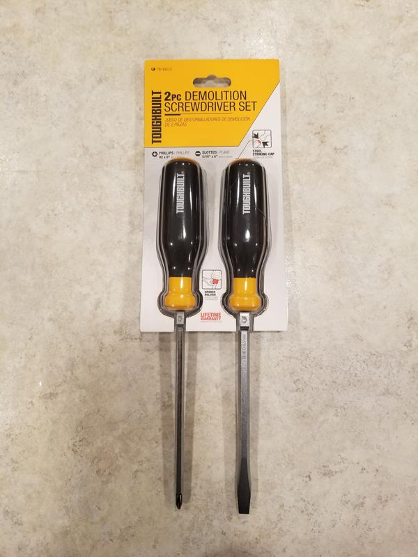 TOUGHBUILT Demolition 2-Piece Screwdriver Set TB-H5S2-D at Lowes.com
