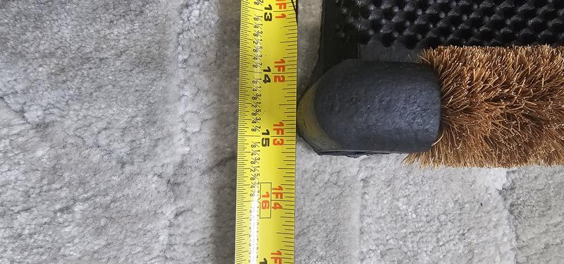 Rubber-Cal 1-ft x 2-ft Brown Coir Rectangular Indoor or Outdoor Home ...