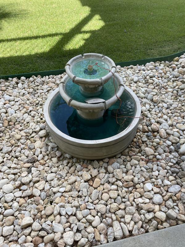 allen + roth 27.76-in H Resin Water Tiered Outdoor Fountain Pump ...