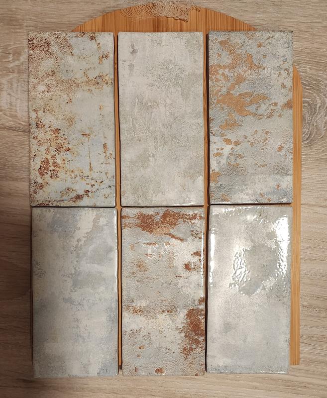 Affinity Tile Biarritz Blue 3-in x 6-in Multi-finish Ceramic Subway ...