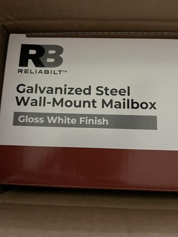 RELIABILT Wall Mount White Metal Standard Mailbox 07-2977 at Lowes.com