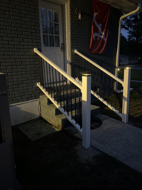 RDI Camden 6-ft x 36-in White Composite Deck Stair Rail Kit in the Deck ...