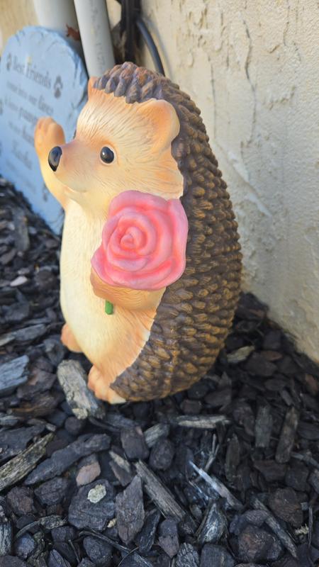 Style Selections 9.63-in H x 7.38-in W Brown Animal Garden Statue in ...