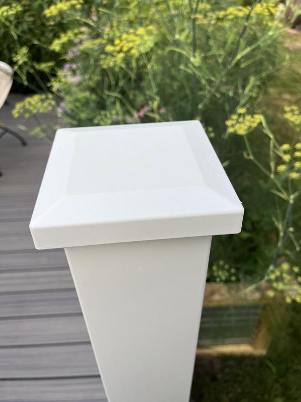 Trex 4-in x 4-in x 4-ft Classic White PVC Deck Post sleeve in the Deck ...