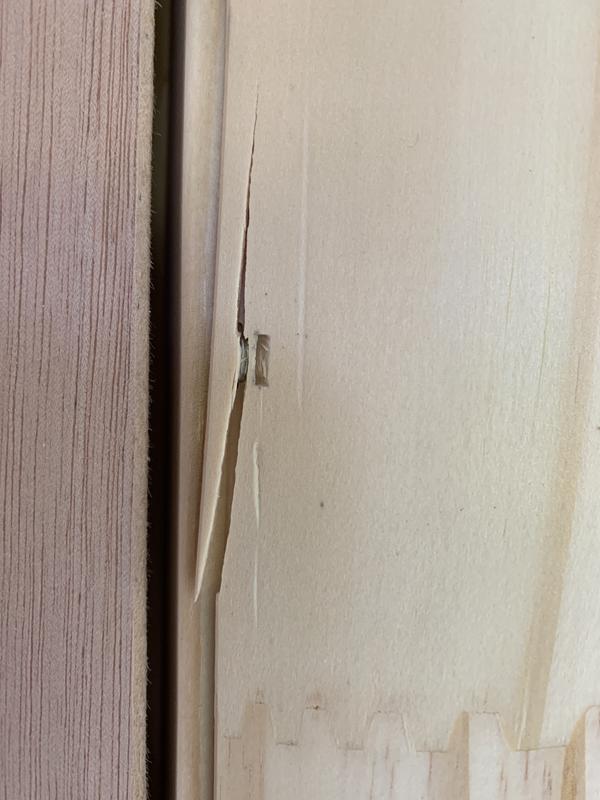 Masonite 32-in x 80-in Natural Hollow Core Flush Left Hand Hardwood ...