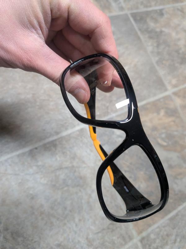 DEWALT DPG94 Dominator#8482 Safety Glass - Black/Yellow Frame - Clear ...