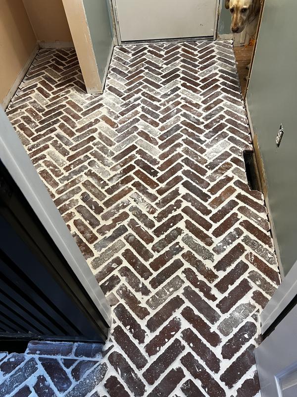 General Shale Providence Thin Brick Carbon 2-in x 8-in Tumbled Natural ...