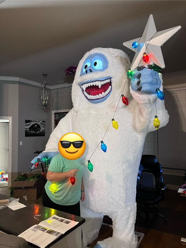 Rudolph the Red-Nosed Reindeer 9.75-ft Laughing LED Bumble Animatronic ...