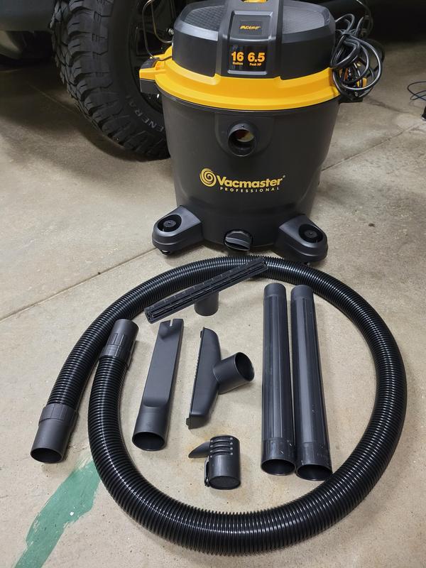 Vacmaster Professional 16-Gallon 6.5-HP Corded Wet/Dry Shop Vacuum with ...