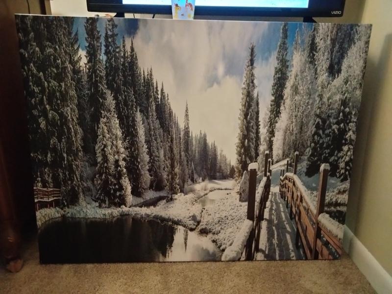 Designart 30-Inches H x 40-Inches W Landscape Canvas Print in the Wall ...