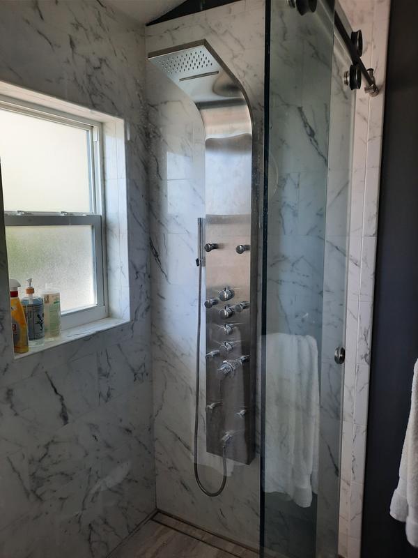 AKDY Bronze Stainless Steel 7.48-in Waterfall Dual Head Shower Panel ...