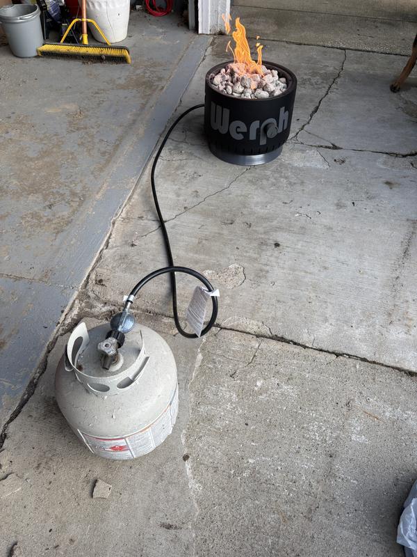 Werph 17-in W 58000 Maximum BTUs Steel Round Portable Liquid propane ...