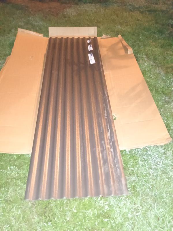 SUNTOP PALRAM 2.2-ft x 6-ft Corrugated Castle Gray Polycarbonate ...