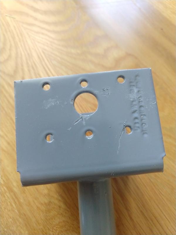 Simpson Strong-Tie EPB 4-in x 4-in Painted Wood to concrete (cast in ...