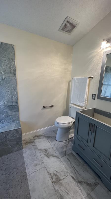 allen + roth Fabuleux Greige 12-in x 24-in Matte Porcelain Stone Look ...