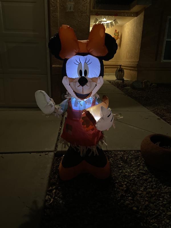 Gemmy 3.5-ft Lighted Disney Mickey Mouse and Friends Minnie Mouse ...