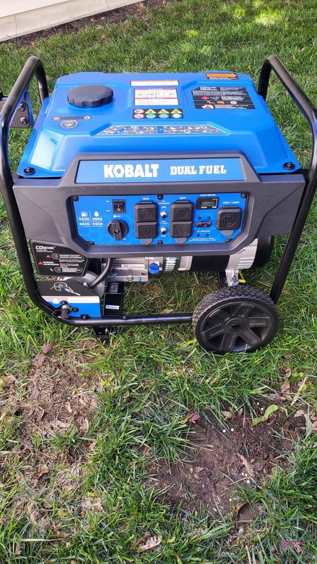 Kobalt 49 State 6830 / 5500 -Watt Dual fuel Portable Generator in the ...