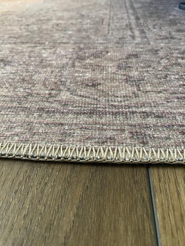 Loloi II 5 x 8 (ft) Loomed Polyester Sand Rectangular Indoor Distressed ...