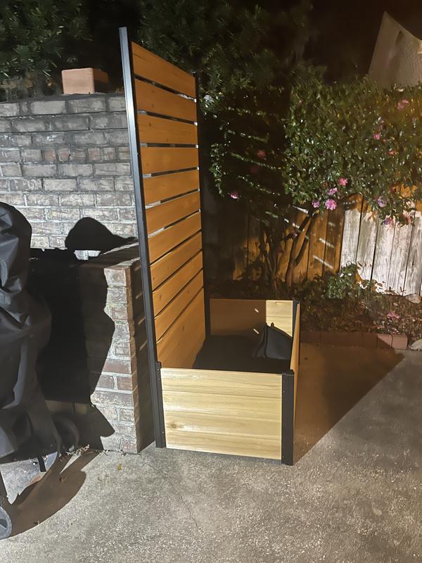 Enclo Privacy Screens Concord 41-in W x 73-in H Wood Planter Box Cedar ...