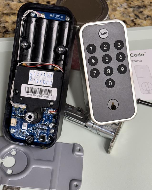 Yale Code Black Suede Electronic Deadbolt with Keypad YED210-NR-BSP at ...