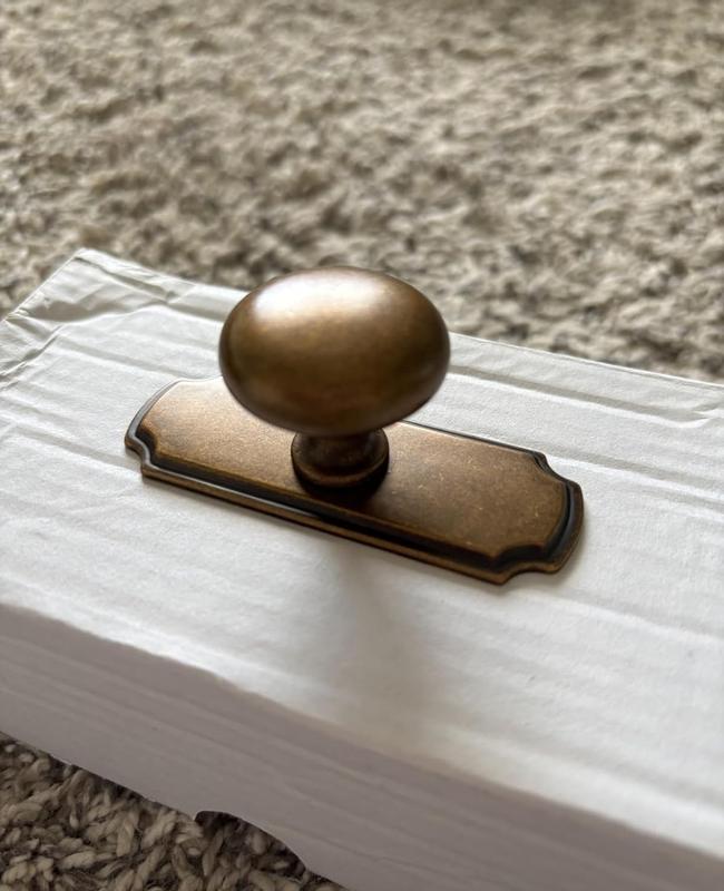Miaokesen 1-1/5-in Champagne Bronze Mushroom Modern Cabinet Knob 6 ...