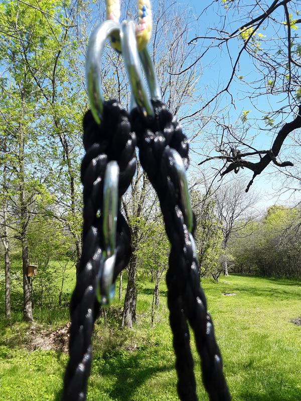 HearthSong Blue Rope Swing in the Swings department at Lowes.com