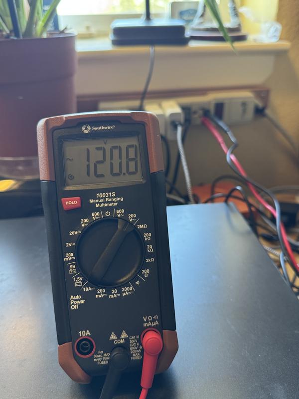 Southwire Digital Display Multimeter 10 Amp 90 To 1000 V 65031340 at ...