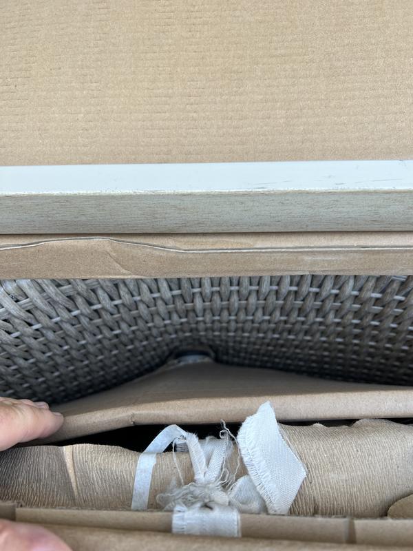 allen + roth Rosedale Set of 2 Wicker Tan Steel Frame Swivel rocker ...