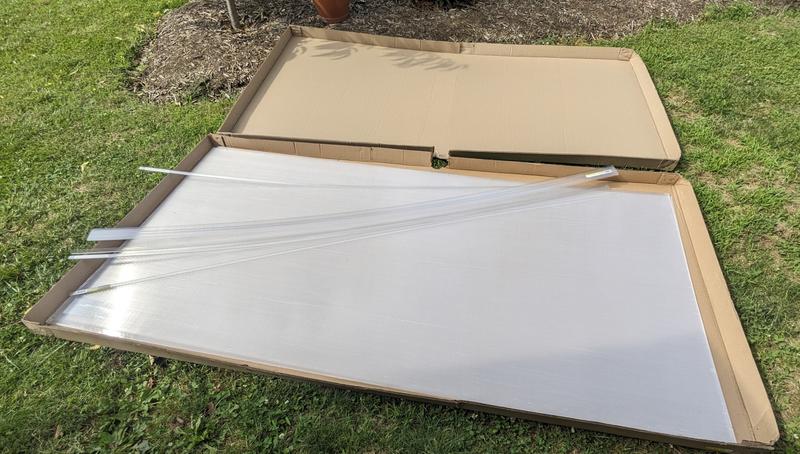 AmeriLux International MultiLite 4-ft x 8-ft Ribbed Clear Polycarbonate ...