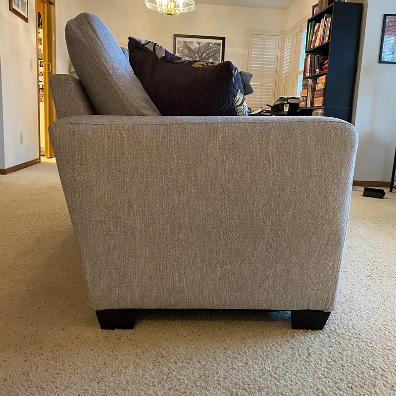 Brookside Shay 83-in Modern Charcoal Polyester/Blend 3-seater Sofa ...