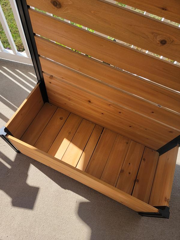 Enclo Privacy Screens Concord 41-in W x 73-in H Wood Planter Box Cedar ...