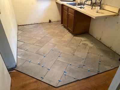 allen + roth Cityscape Gray 12-in x 24-in Glazed Porcelain Cement Look ...