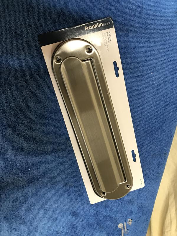 Franklin Brass Brushed Gold Mail Slot (Mounting Hardware Included) in ...