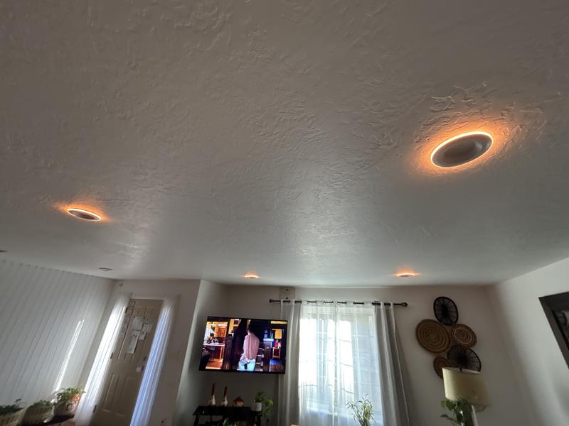 Utilitech white 5-in or 6-in 850 -Lumens Warm White Round Dimmable LED ...