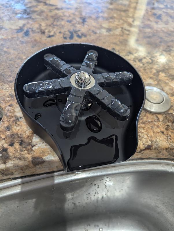 WOWOW Glass Rinser Cup Washer for Sink, Metal Cup Cleaner Bottle Washer ...