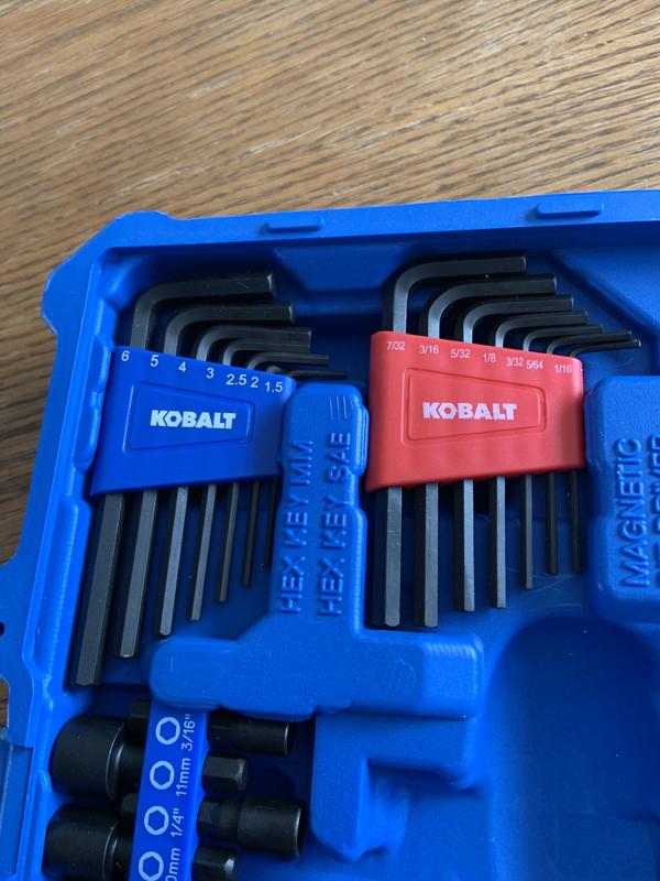 Kobalt 102-Piece Standard (SAE) and Metric Polished Chrome Mechanics ...