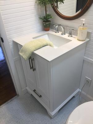 allen + roth Hamburg 30-in White Undermount Single Sink Bathroom Vanity ...