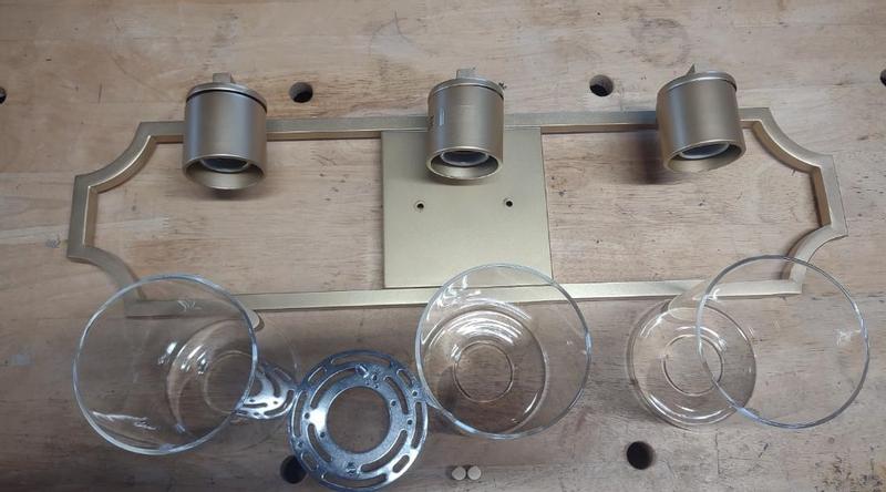 Progress Lighting Teigen 23.5-in 3 Light Gold Traditional Bathroom ...