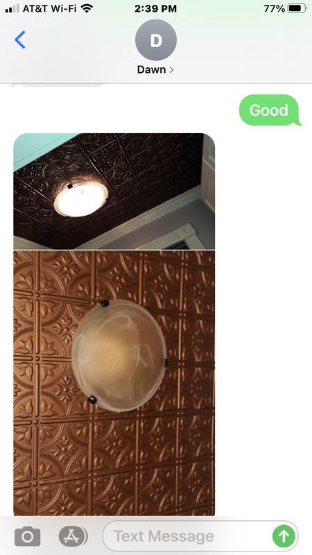 Dimensions 4-ft x 2-ft Fused Bronze Polystyrene Surface-mount Ceiling ...