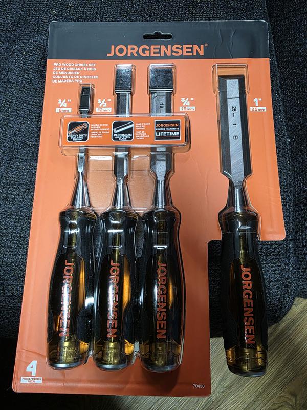 Jorgensen 4 -Pack Woodworking Chisel Set in the Chisel Sets department ...